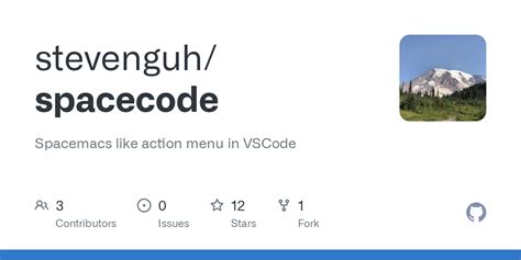 Github Stevenguhspacecode Spacemacs Like Action Menu In Vscode