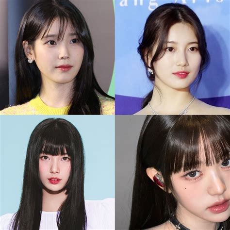 여자 긴머리 앞머리 펌 스타일 종류 아이유 아이린 시스루뱅 사이드뱅 소프트풀뱅 얼굴형 정리 네이버 블로그