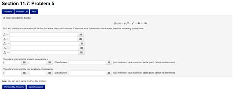 Solved Section 11 7 Problem 5 Previ Ious Problem List Next