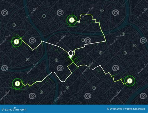 Location Ev Charging Station Location Mark On Gps Navigation Map Poi