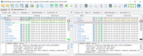 KS DB Merge Tools For MySQL Use Cases Compare Object