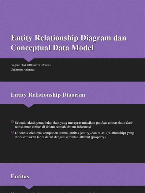 5 Entity Relationship Diagram Dan Conceptual Data Model Pdf