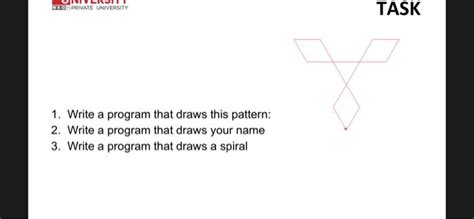 Solved TASK 1 Write A Program That Draws This Pattern 2 Chegg