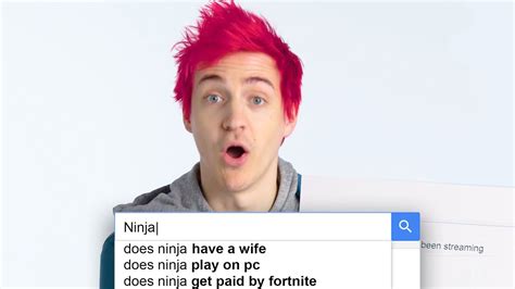 Ninja Answers The Webs Most Searched Questions Wired Youtube