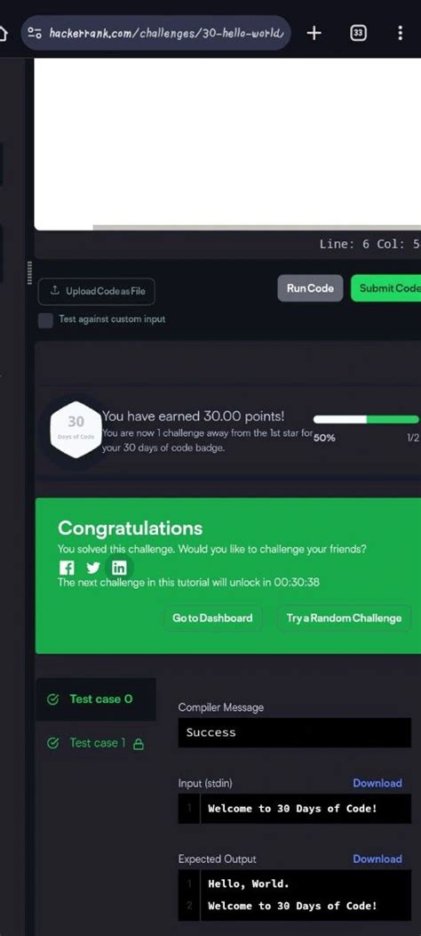 Suriya D On Linkedin Day1 Coding Programming Learning Hackerrank
