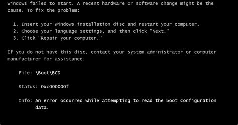 Cách Sửa Lỗi Error Code 0xc000000f Trên Windows 10 8 7