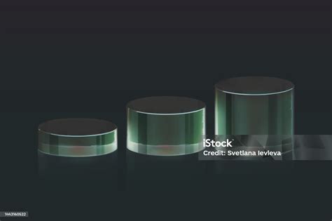 검은색 배경에 3d 유리 연단 미용 제품 디스플레이 화장품 최소 장면 벡터 화장품 프로모션 단계 3차원 형태에 대한 스톡 벡터 아트 및 기타 이미지 Istock