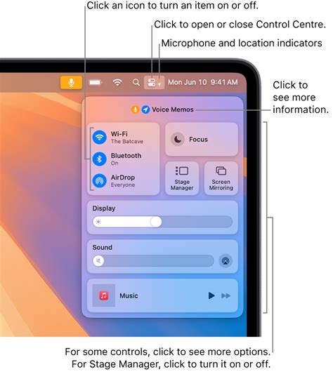 Use Control Centre On Mac Apple Support Sg