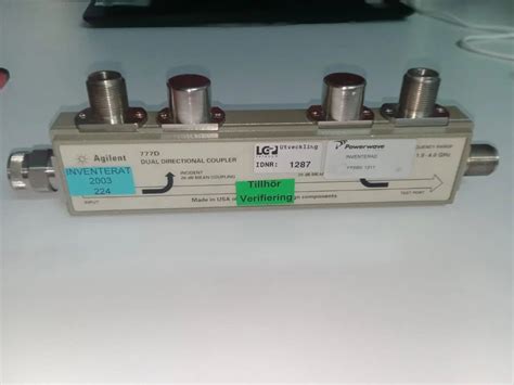 Agilent Dual Directional Coupler 777d 20 Db At ₹ 7100 In New Delhi