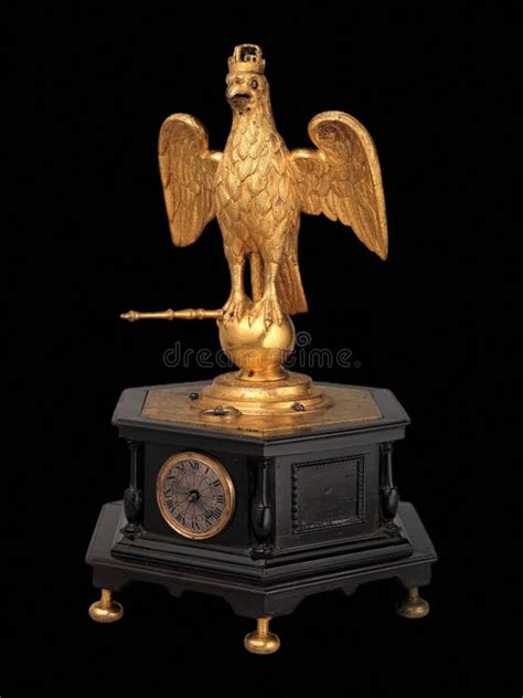 Antique German Automaton Clock In The Form Of An Eagle From Augsburg