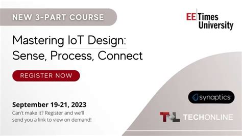 Synaptics Incorporated On Linkedin Mastering Iot Design Sense Process Connect Part 3