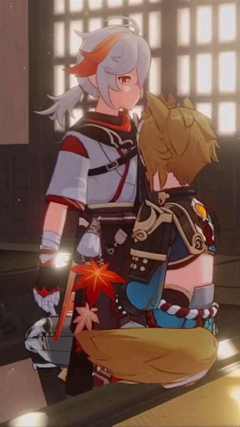 кадзуха и горо эдит шип Anime Dad Kawaii Anime Anime Music