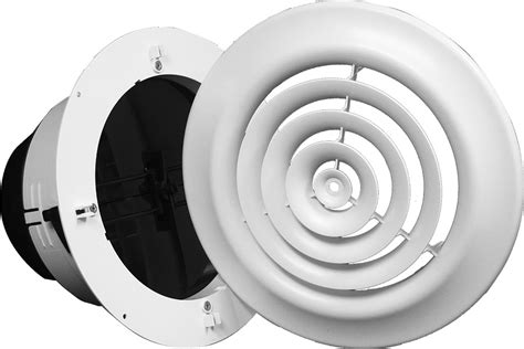 6 Inch Round Ceiling Diffuser With Damper Shelly Lighting
