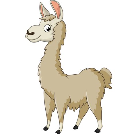 Alpaca Cute Cartoon Vector Free Download