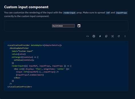 Using A Custom Input For The Time Picker · Issue 7259 · Muimui X · Github
