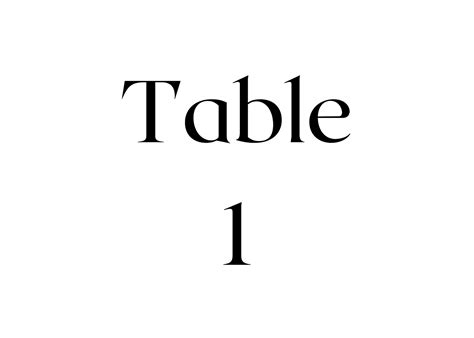 Printable Table Numbers Etsy