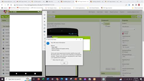 Windows 10 Gpu Driver Issue Mit App Inventor Help Mit App Inventor Community