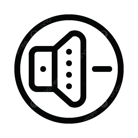 Low Volume Outline Icon Vector Low Speaker Volume Low Volume Mute Png And Vector With
