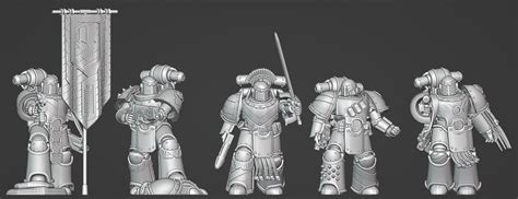 Fichier Stl Iron Warriors Mk3 Space Marines・modèle à Imprimer En 3d à