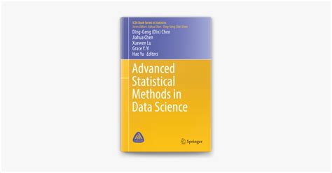 ‎advanced statistical methods in data science écrit par ding geng chen