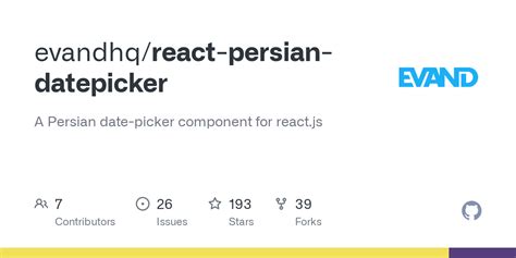 github evandhq react persian datepicker a persian date picker