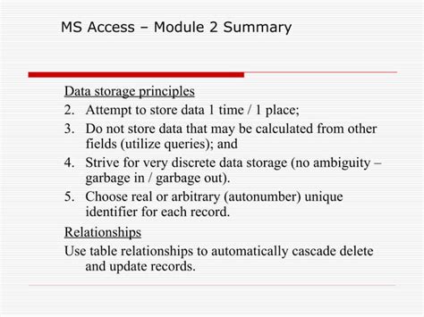 Microsoft Access Powerpoint Final Ppt Databases Computer Software And Applications