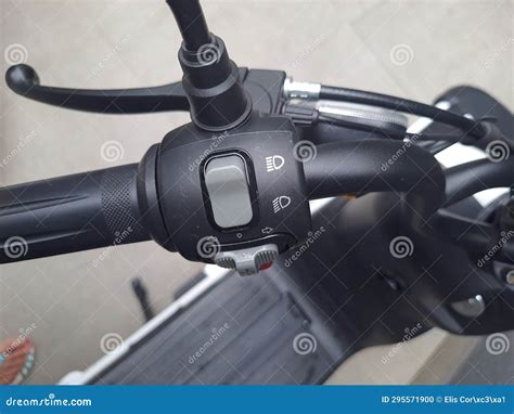Scooter Control Panel Signal Fuel And Speed Indicators Royalty Free