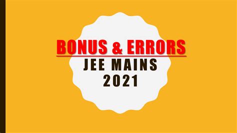 Bonus Error Jee Mains 2021 MARCH ANSWER KEY CHALLENGE Adarsh Barnwal