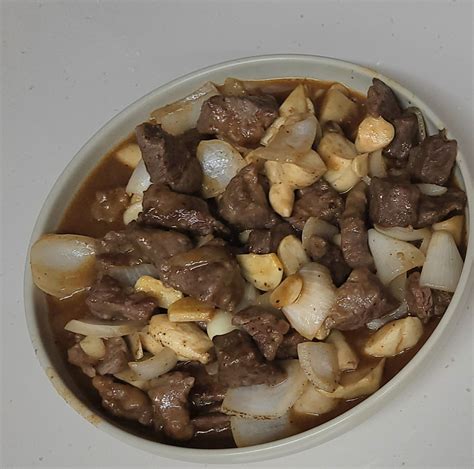 큐브스테이크부채살로 찹스테이크 만들어먹기