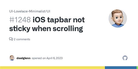 Ios Tapbar Not Sticky When Scrolling Issue Ui Lovelace Minimalist Ui Github