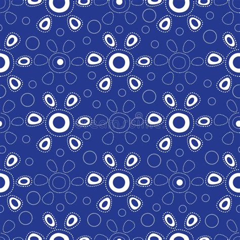Seamless Blue Floral Background Stock Vector Illustration Of Floral Background