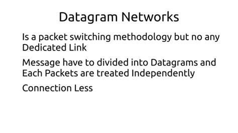 Circuit Switching Packet Switching Virtual Circuit Networks And Datagram Networks PDF