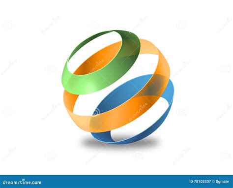 Color Sphere 3d Vector Image Stock Illustration Illustration Of