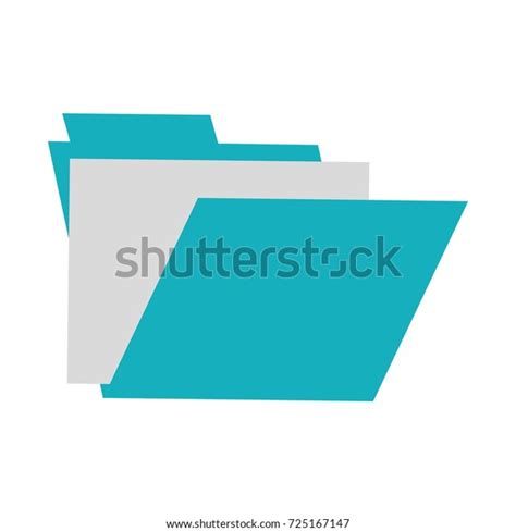 Open File Folder Icon Image Stock Vector Royalty Free 725167147 Shutterstock