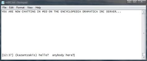Mirc Script Encyclopedia Dramatica