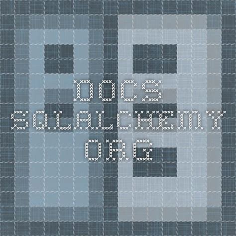 Object Relational Tutorial Sqlalchemy