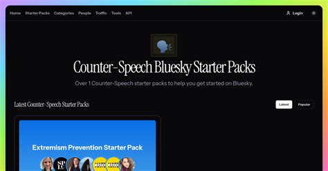 Counter Speech Bluesky Starter Packs [1 Lists • Mar 2025]