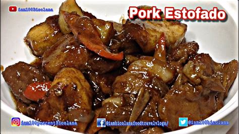 Pork Estofado How To Cook Easy Recipe Youtube