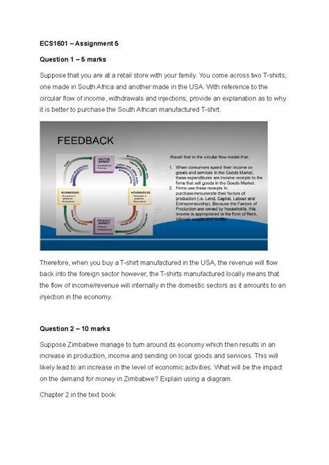 ECS1601 Assignment 5 Prep ECS1601 Assignment 5 Question 1 5 Marks Suppose That You Are