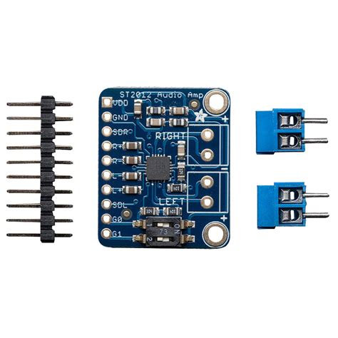 Adafruit 1552 Stereo 2 8w Class D Audio Amplifier Ts2012 Rapid Electronics