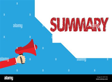 Word Writing Text Summary Business Concept For Brief Statement Abstract Synopsis Concise