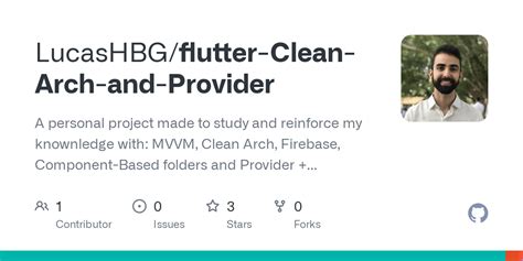 Github Lucashbg Flutter Clean Arch And Provider A Personal Project Made To Study And
