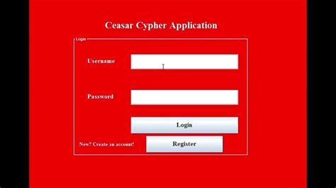 Java Caesar Cipher Application Demo Youtube