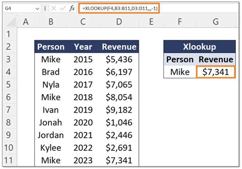 Xlookup Function Excel Definition And Examples