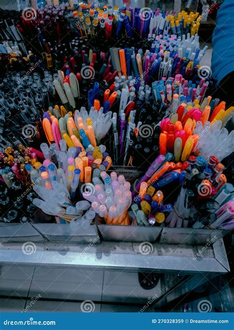 Various Types Of Ballpoint Pens For Office Use Stock Image Image Of Pens Types 270328359