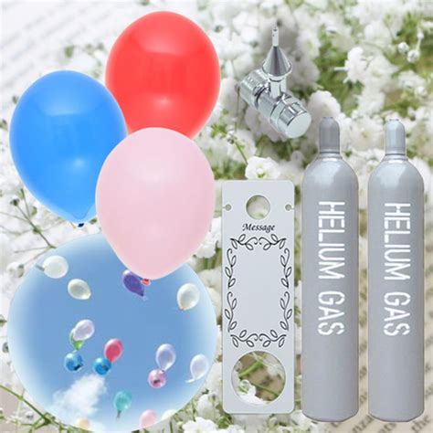 花の種付・バルーンリリース（風船飛ばし）・ヘリウム風船セット（ボンベ付）・800個｜風船専門ドットコム