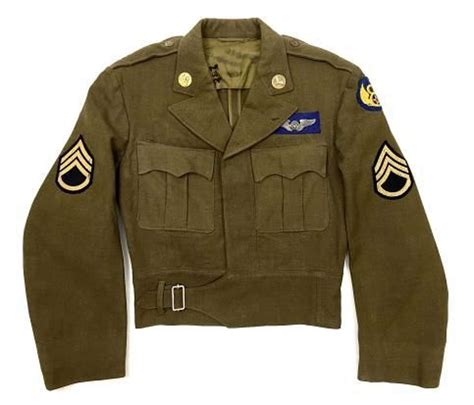 Original Ww2 Usaaf 8th Air Force Enlisted Mens Cut Down Tunic