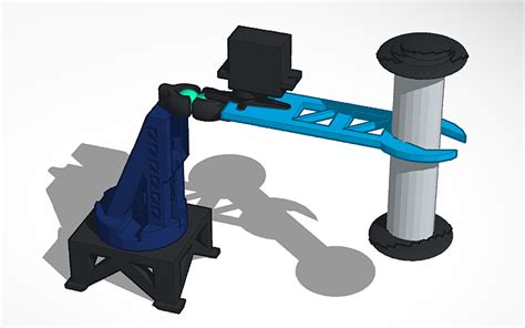 3d design brazo robótico cj tinkercad