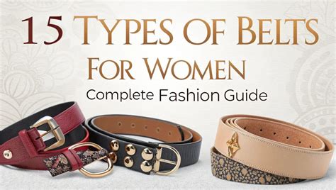15 Types Of Belts For Women Complete Fashion Guide