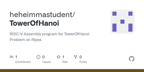GitHub Heheimmastudent TowerOfHanoi RISC V Assembly Program For TowerOfHanoi Problem On Ripes